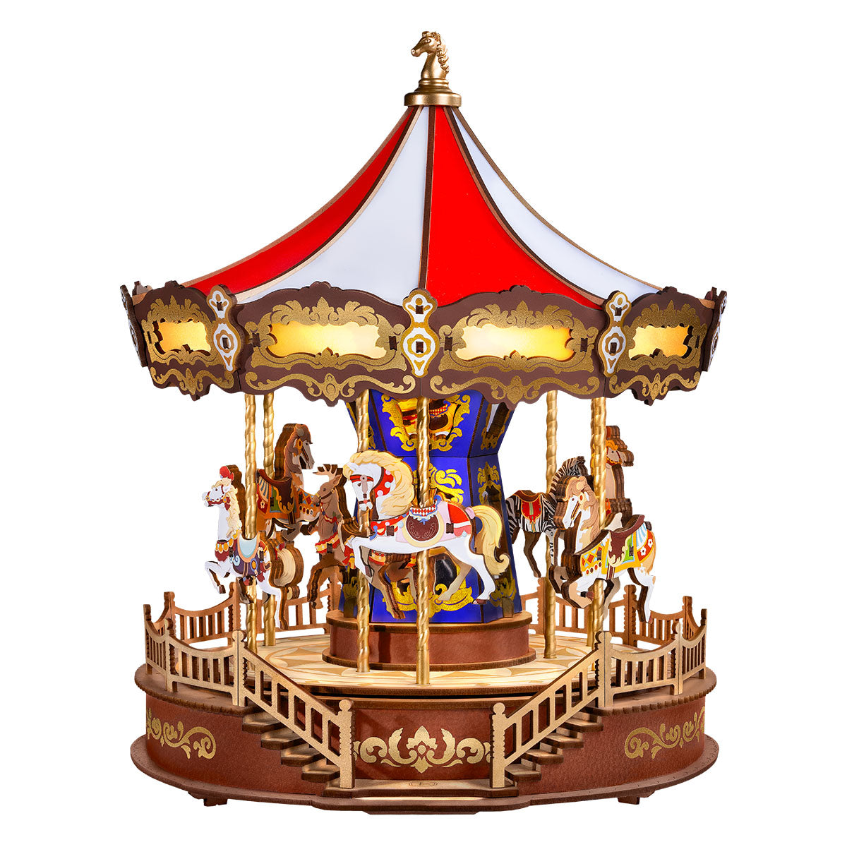 Rolife Classic Carousel 3D Wooden Puzzle AMC01 | Robotime Online