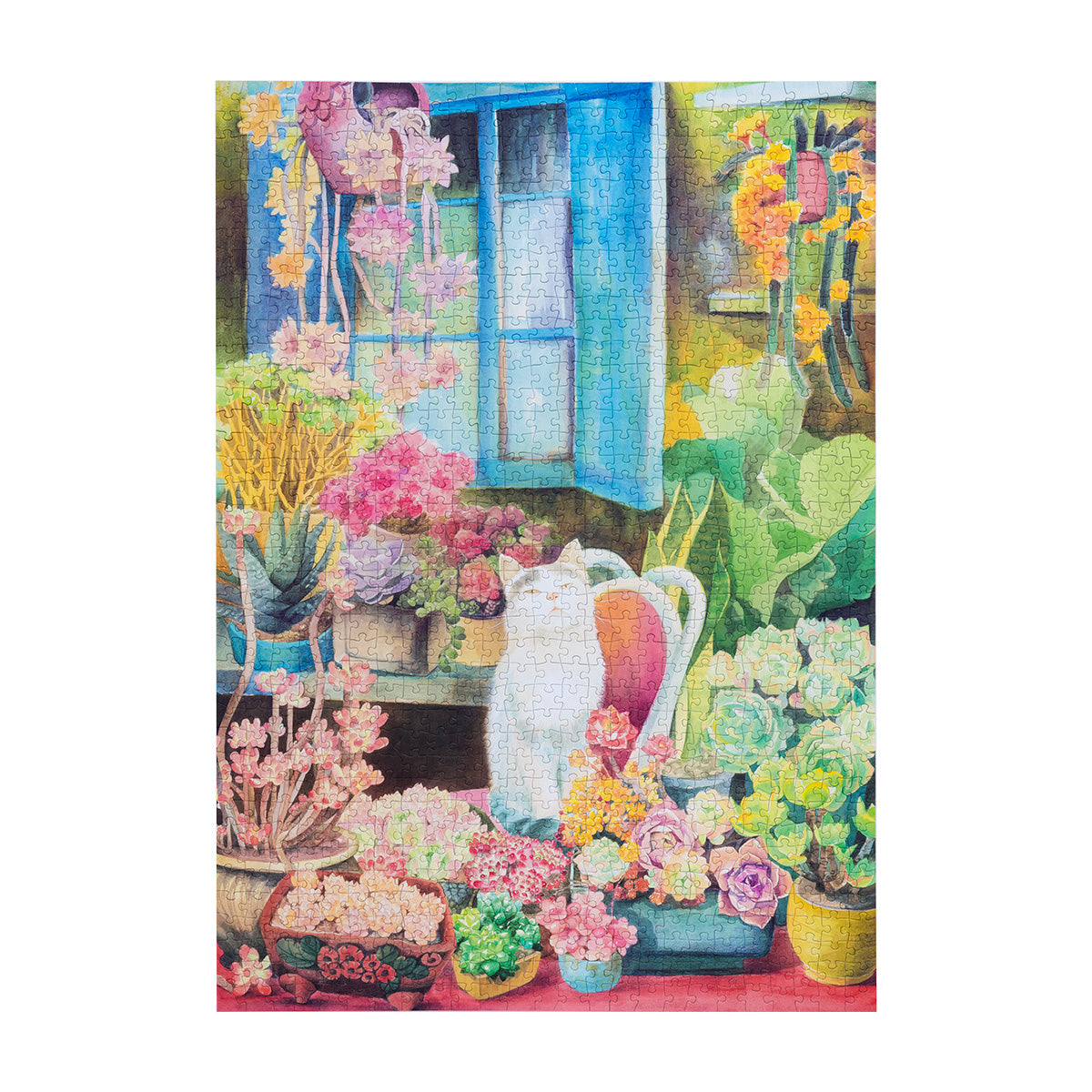 Rowood Cat's Plant Yard 1000 Piece Jigsaw Puzzle PT012