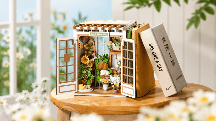 Rolife Secret Bloomy Nook DIY Book Nook: A Hidden Garden of Peace, Cre ...