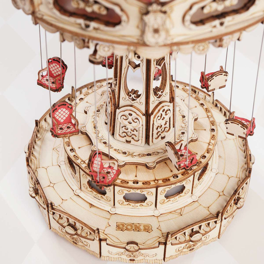 ROKR Swing Ride DIY Music Box 3D Wooden Puzzle EA02 | Robotime