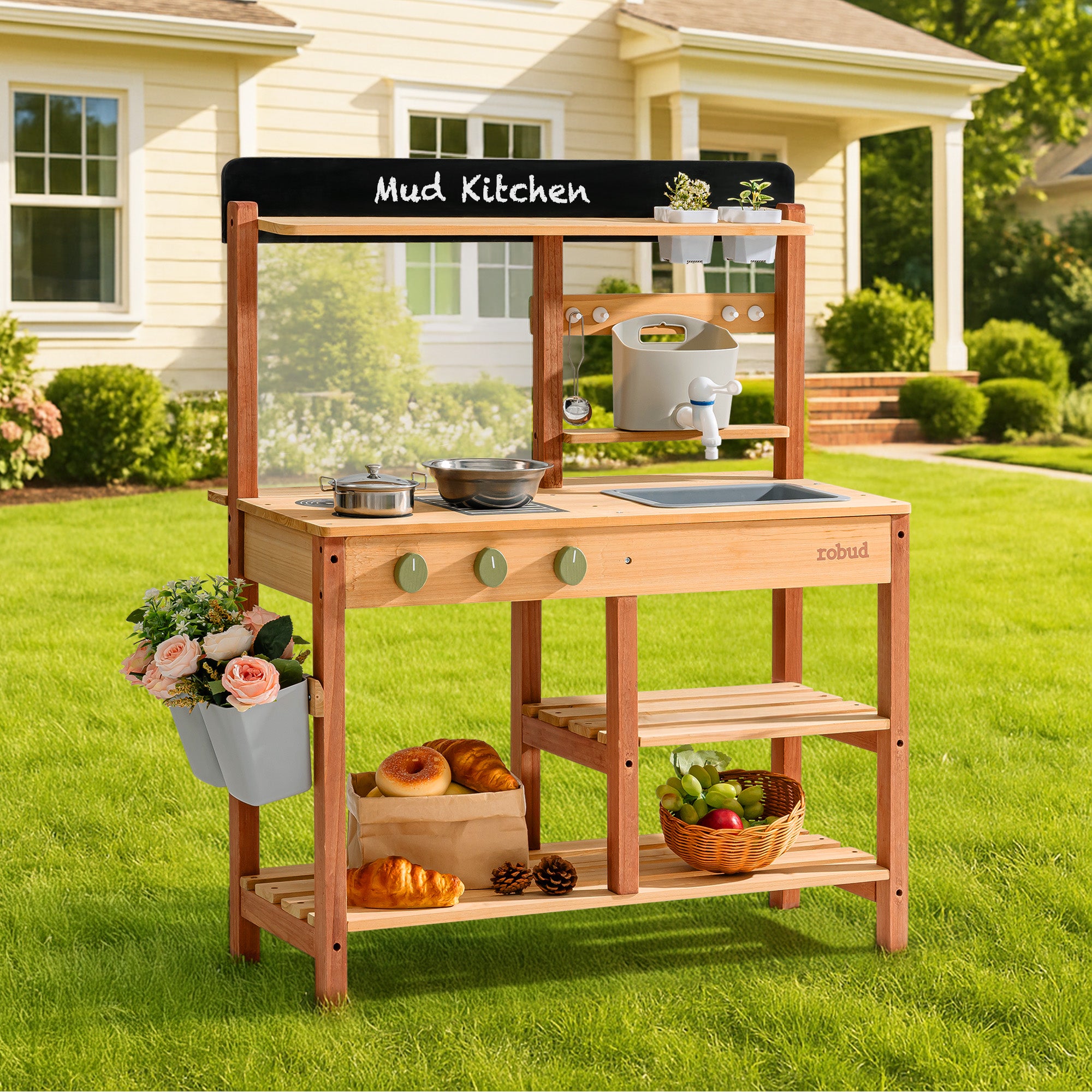 ROBUD Outdoor Mud Kitchen - Caramel | Robotime
