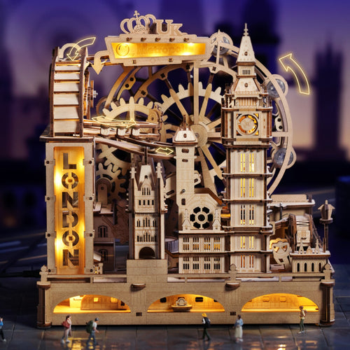 ROKR Marble Travel • London Marble Run Wooden 3D Puzzle EGB01 | Robotime