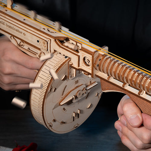 ROKR Thompson Submachine Toy Gun 3D Wooden Puzzle LQB01 | Robotime Online