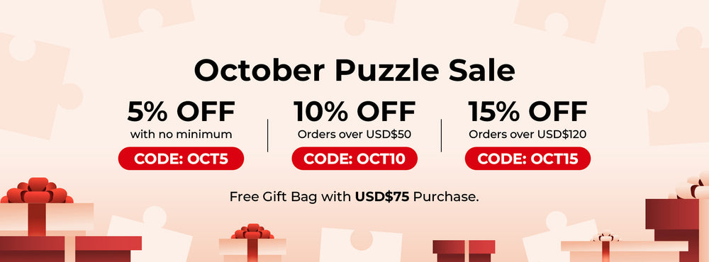 October Puzzle Sale | Robotime