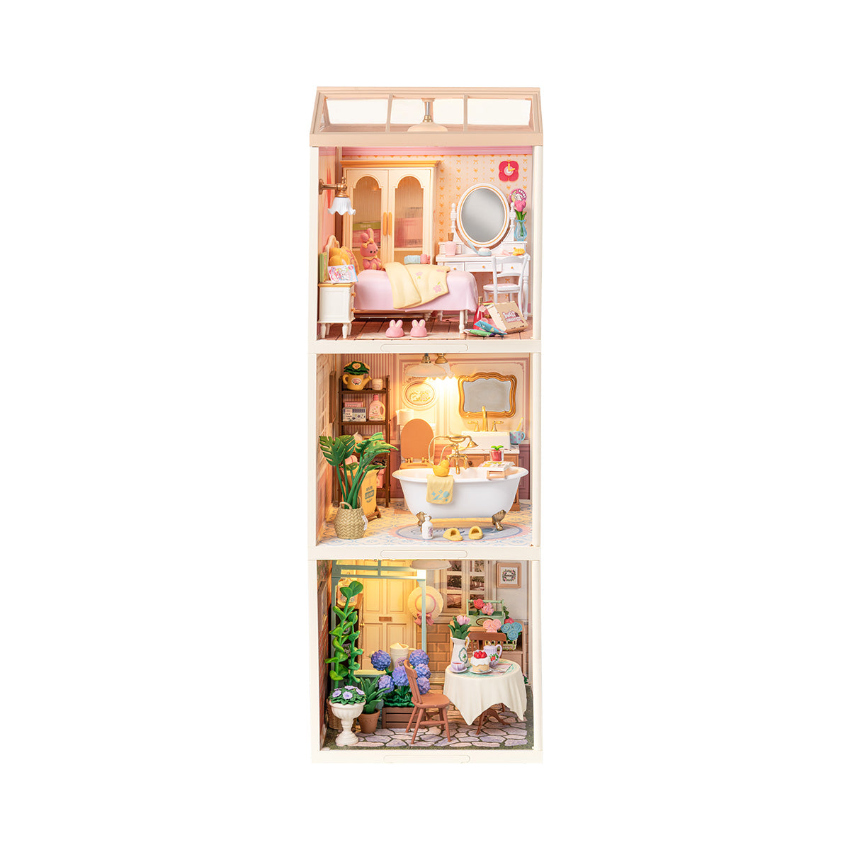 Rolife Super Creator Plastic Diy Mini House 3 in 1 | Shape | Robotime ...