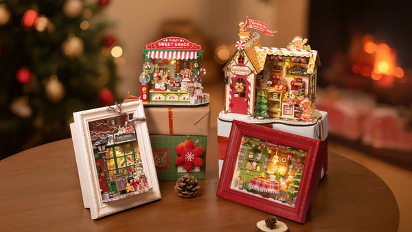 Rolife Christmas Candy Stand DIY Miniature House DS043 | Robotime