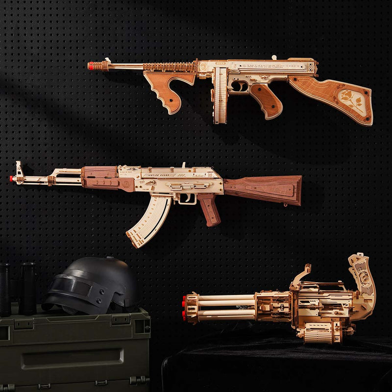 ROKR Thompson Submachine Toy Gun 3D Wooden Puzzle LQB01 | Robotime Online