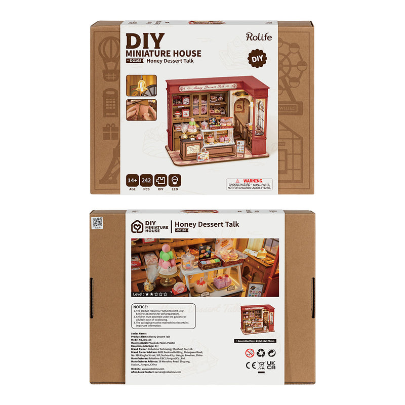 Rolife Honey Dessert Talk DIY Miniature House DG168 | Robotime