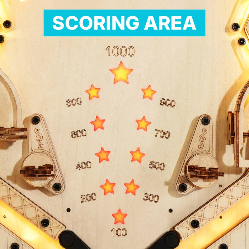ROKR 3D Pinball Machine 3D Wooden Puzzle | Pinball Game | Robotime