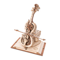 ROKR Magic Cello Music Box 3D Wooden Puzzle | Robotime Online