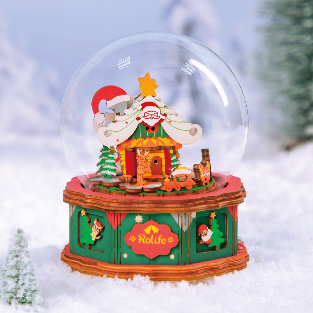 Rolife Christmas Town Music Box AM46 | Robotime Online