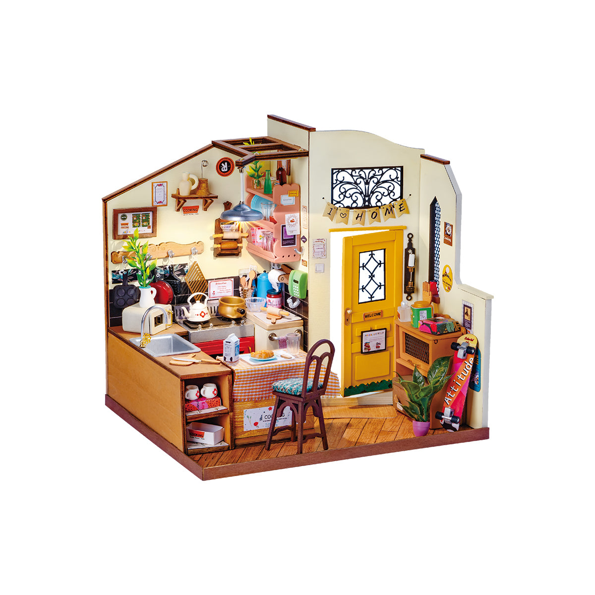 Rolife Cozy Kitchen DIY Miniature House Kit DG159 | Robotime