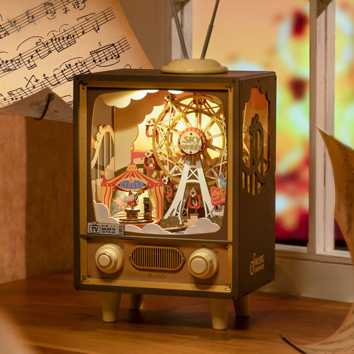 Rolife Sunset Carnival Music Box Puzzle | 3D Wooden Puzzle | Robotime