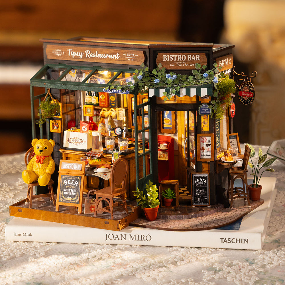 Rolife Tipsy Restaurant DIY Miniature House DG167 | Robotime