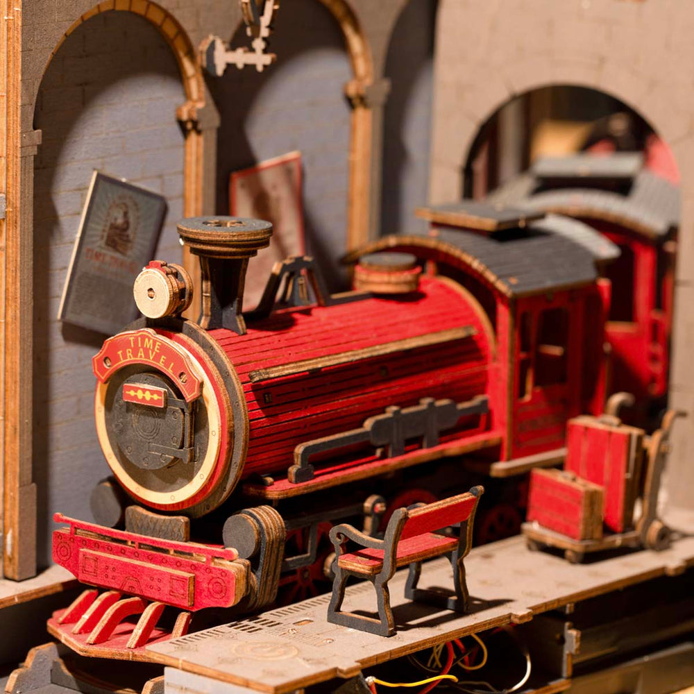 Rolife Time Travel Book Nook | Bookshelf Insert | Robotime