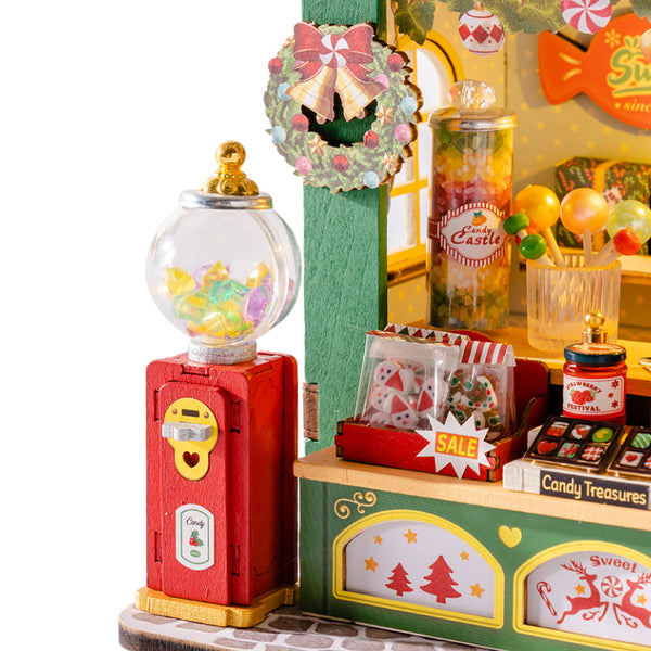 Rolife Christmas Candy Stand DIY Miniature House DS043 | Robotime