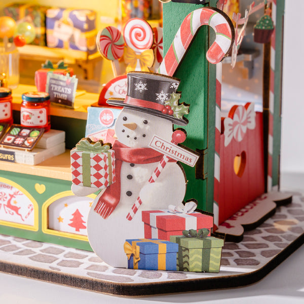 Rolife Christmas Candy Stand DIY Miniature House DS043 | Robotime
