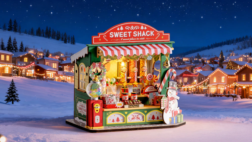 Rolife Christmas Candy Stand DIY Miniature House DS043 | Robotime