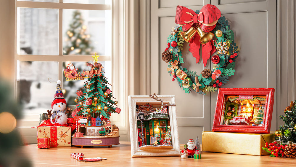 [Community Only] Rolife Christmas Wreath 3D Wooden Puzzle TGL04 | Robotime