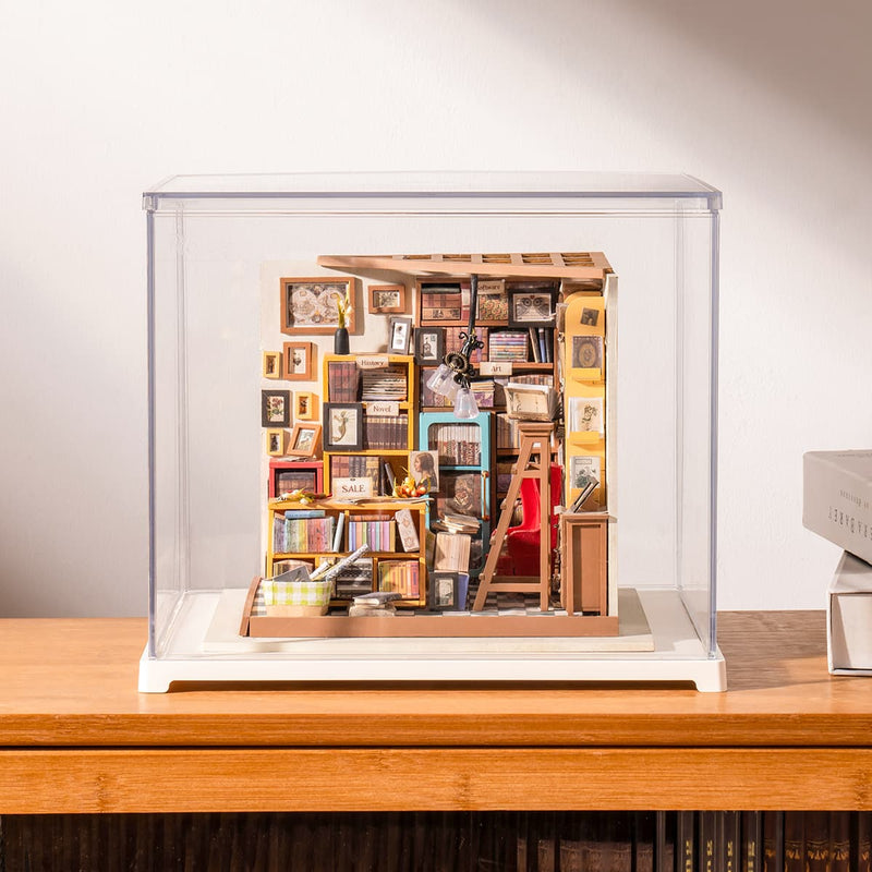 Rolife Sam's Study Library DG102 with Display Box DF03L | Robotime