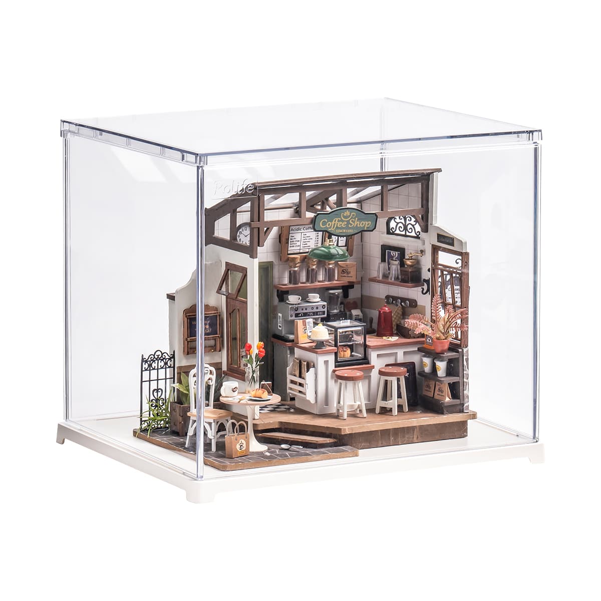 Rolife Flavory Café DG162 with Display Box DF03L | Robotime