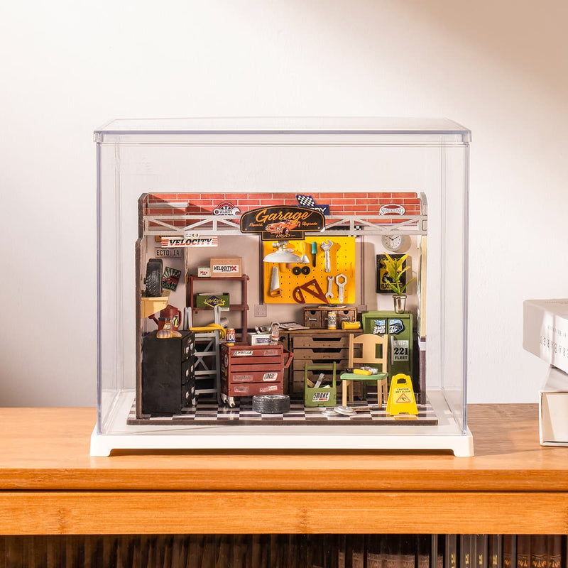 Rolife Garage Workshop DG165 with Display Box DF03L | Robotime