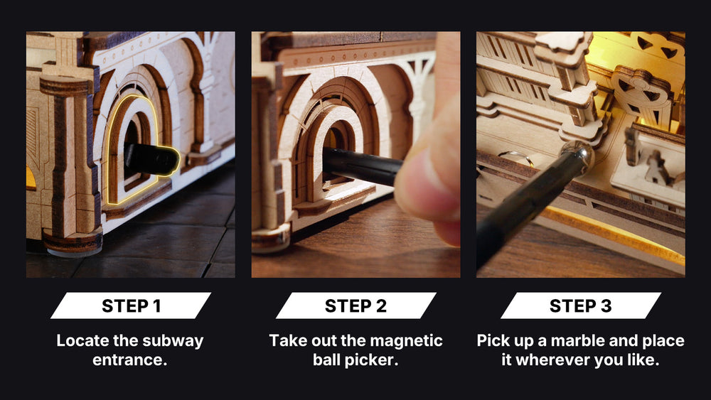ROKR Marble Travel • London Marble Run Wooden 3D Puzzle EGB01 | Robotime