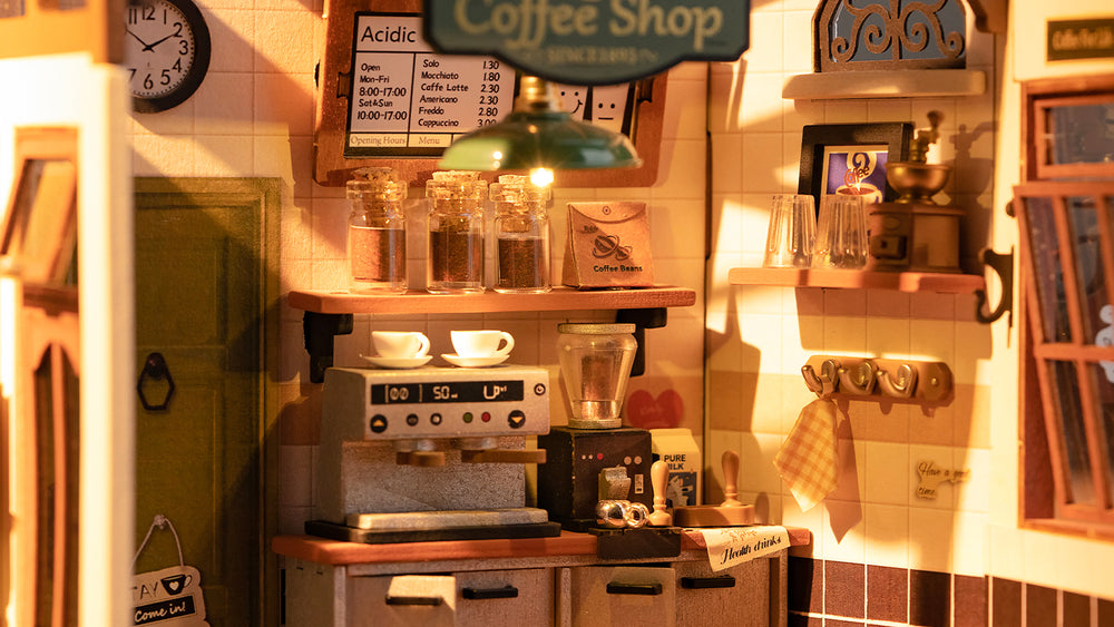 Rolife Flavory Café DIY Miniature House kit DG162 | Robotime Online