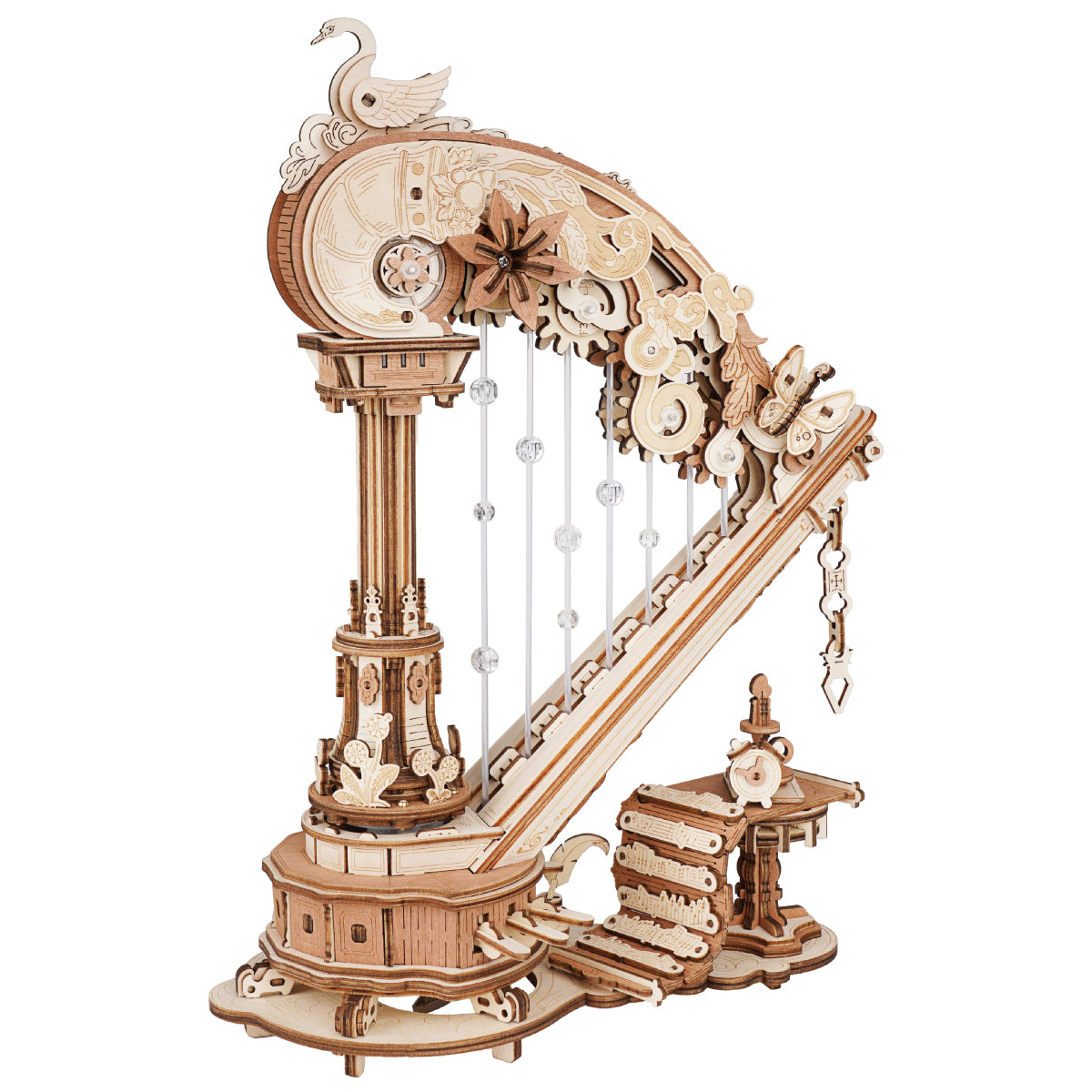ROKR Magic Harp Music Box Wooden 3D Puzzle AMK71 | Robotime Online
