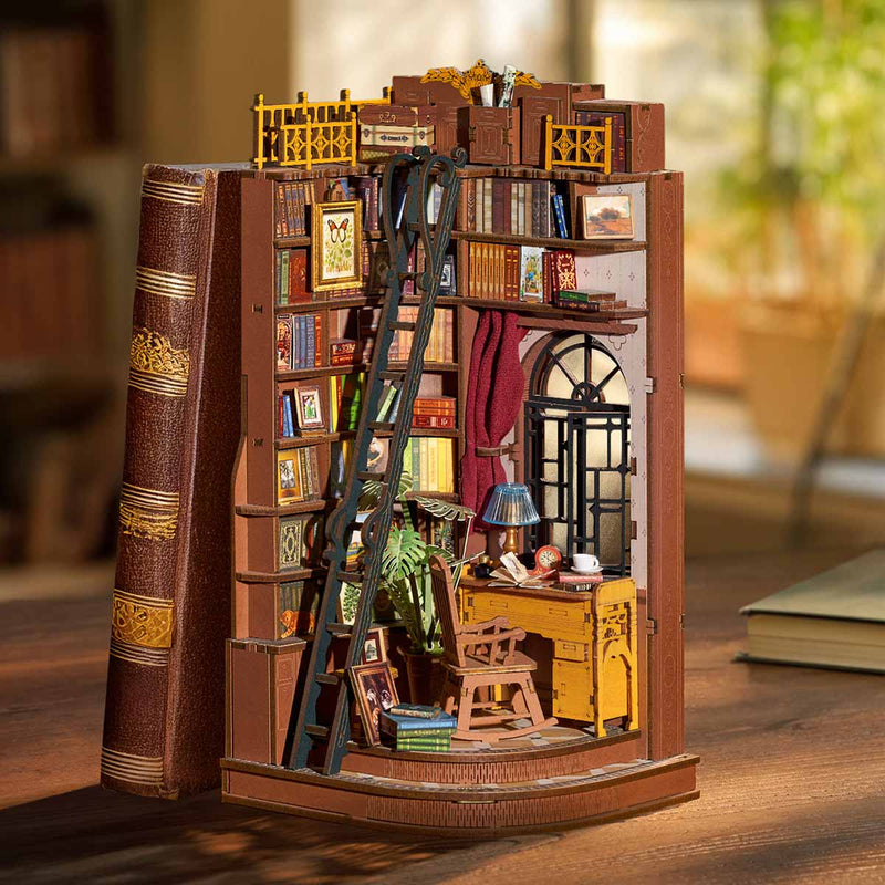 DIY Book Nook Kits | Miniature Book Nooks & Shelf Inserts | Robotime
