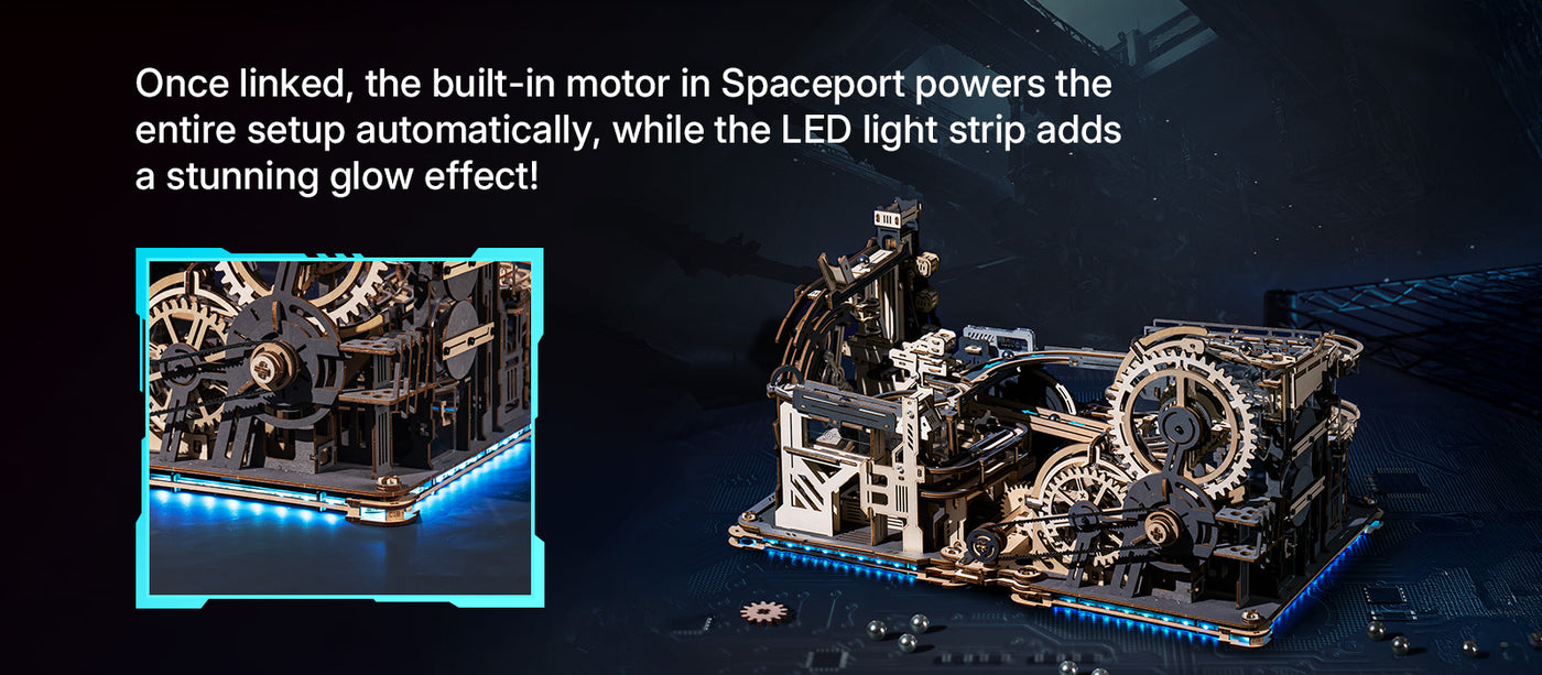 ROKR Marble Night City Marble Run 3D Wooden Puzzle LGA01 | Robotime