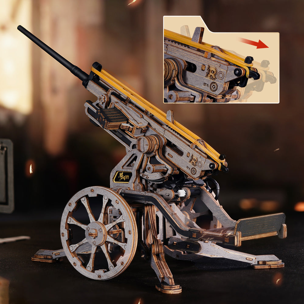 ROKR Anti-aircraft Gun Wooden 3D Puzzle LQM01 | Robotime Online