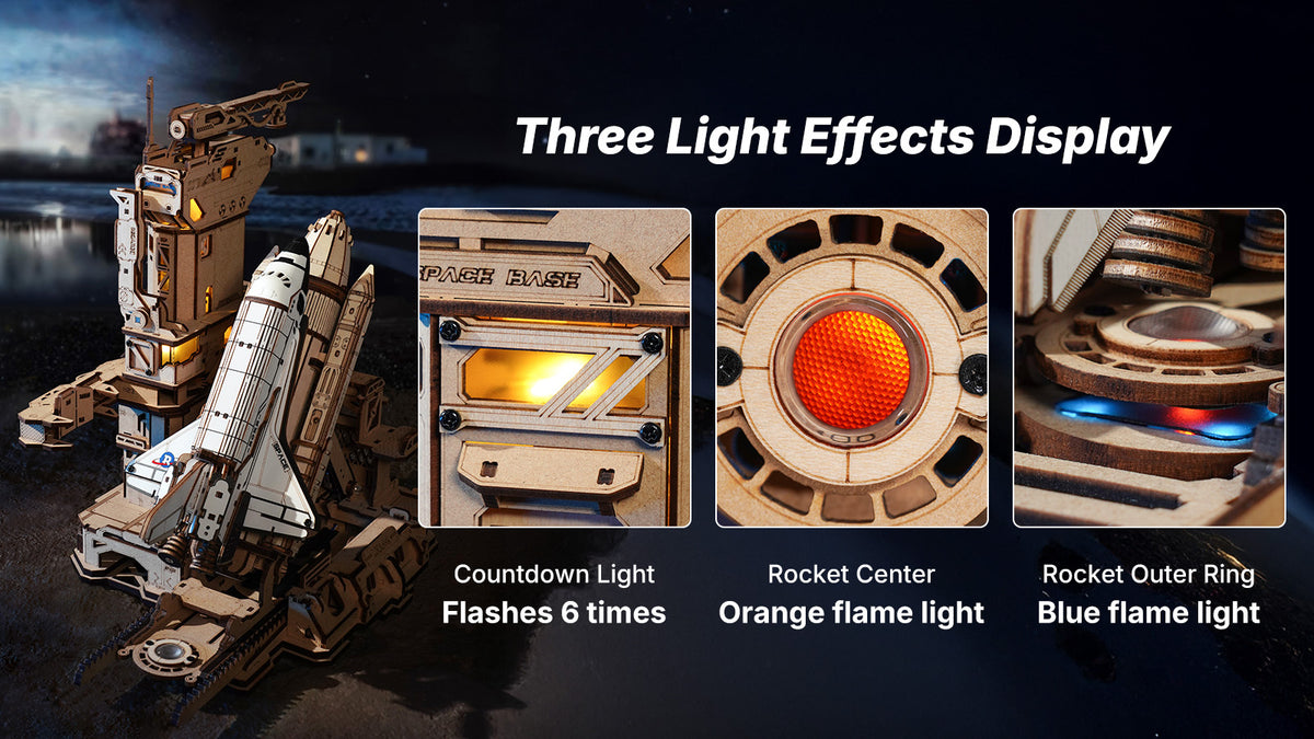 ROKR Space Shuttle 3D Wooden Puzzle LKA02 | Robotime Online